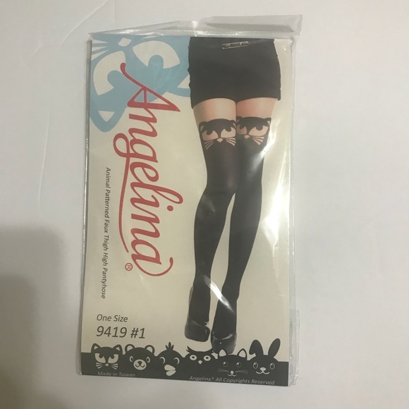 Angelina | Accessories | Angelina Animal Faux Thigh High Pantyhose Ac6 ...